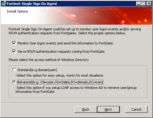 Identity: FSSO - Installation and Configuration