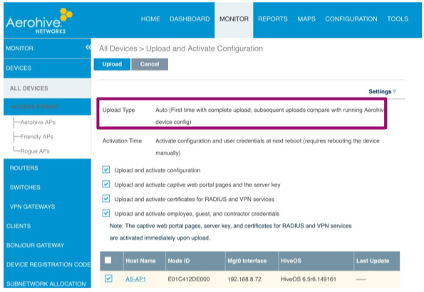 How to sync Aerohive Access Points in HiveManager