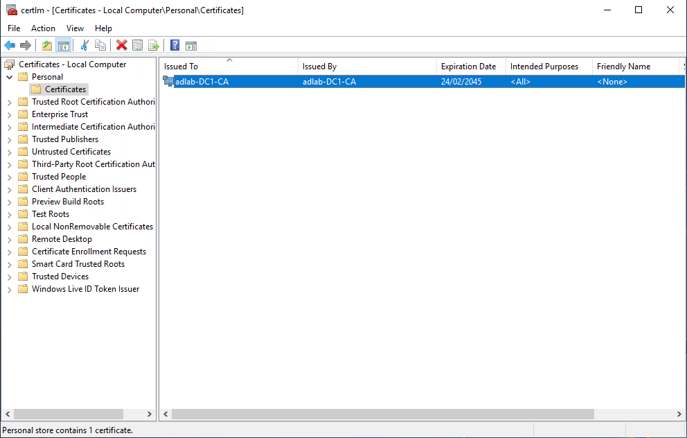 How to install Certificate Authority (CA) server and create certificates