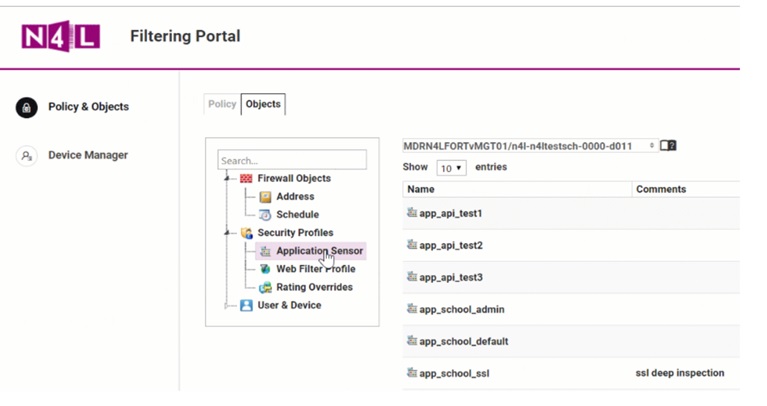 Filtering Portal GUI changes - July 2022