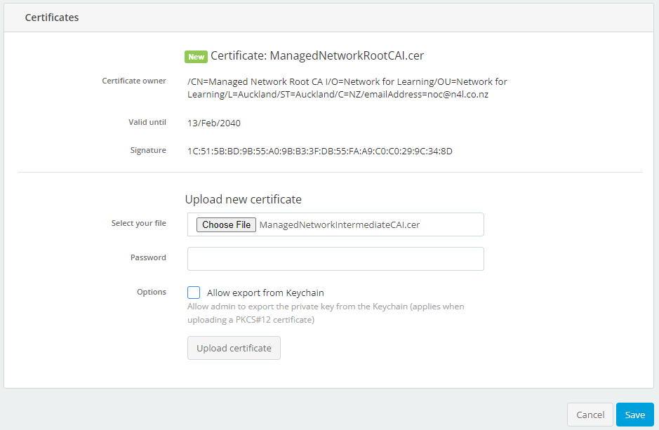 Cloudpath - iOS SCEP enrollment via Jamf School