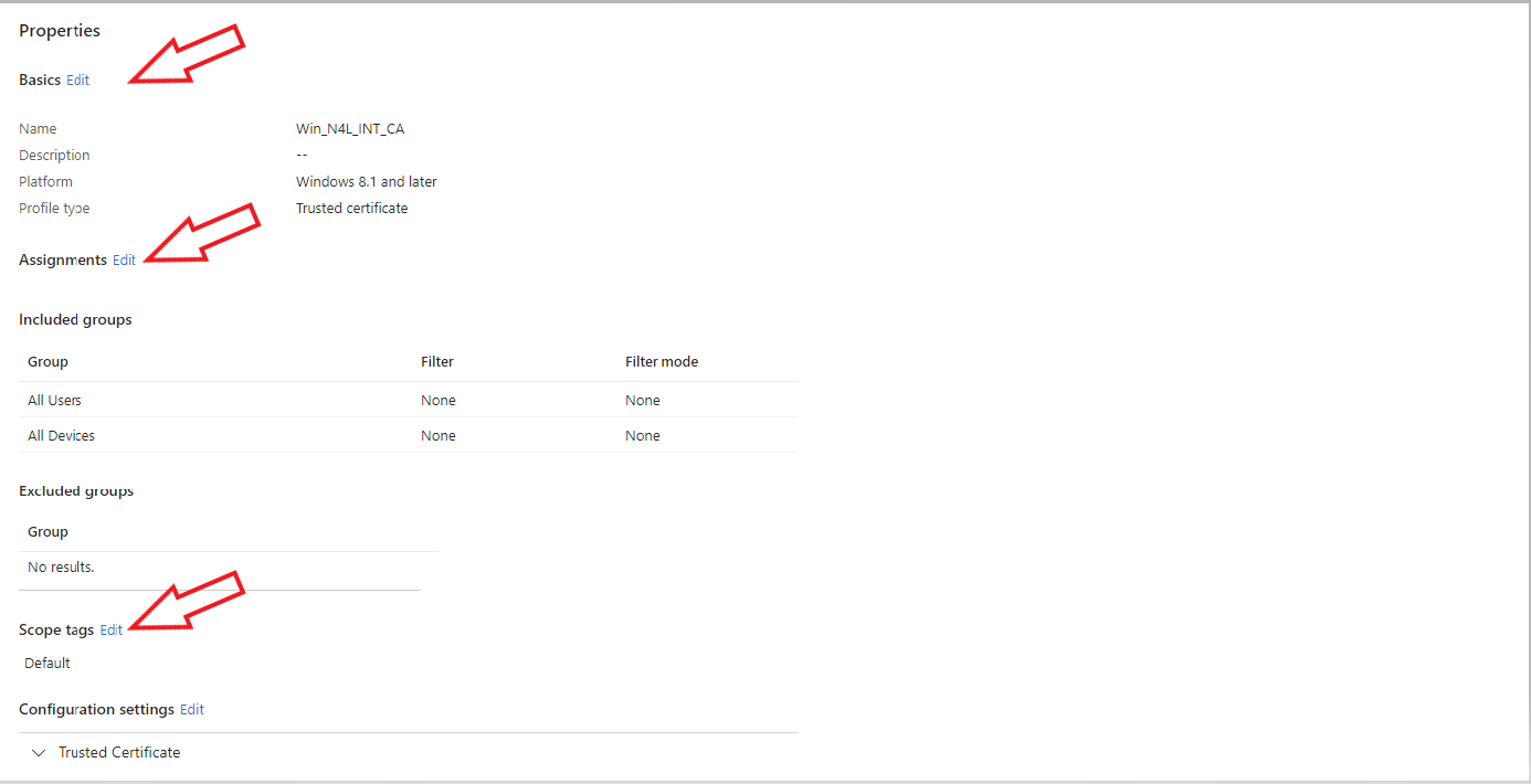 Cloudpath - SCEP enrolment via Microsoft Intune