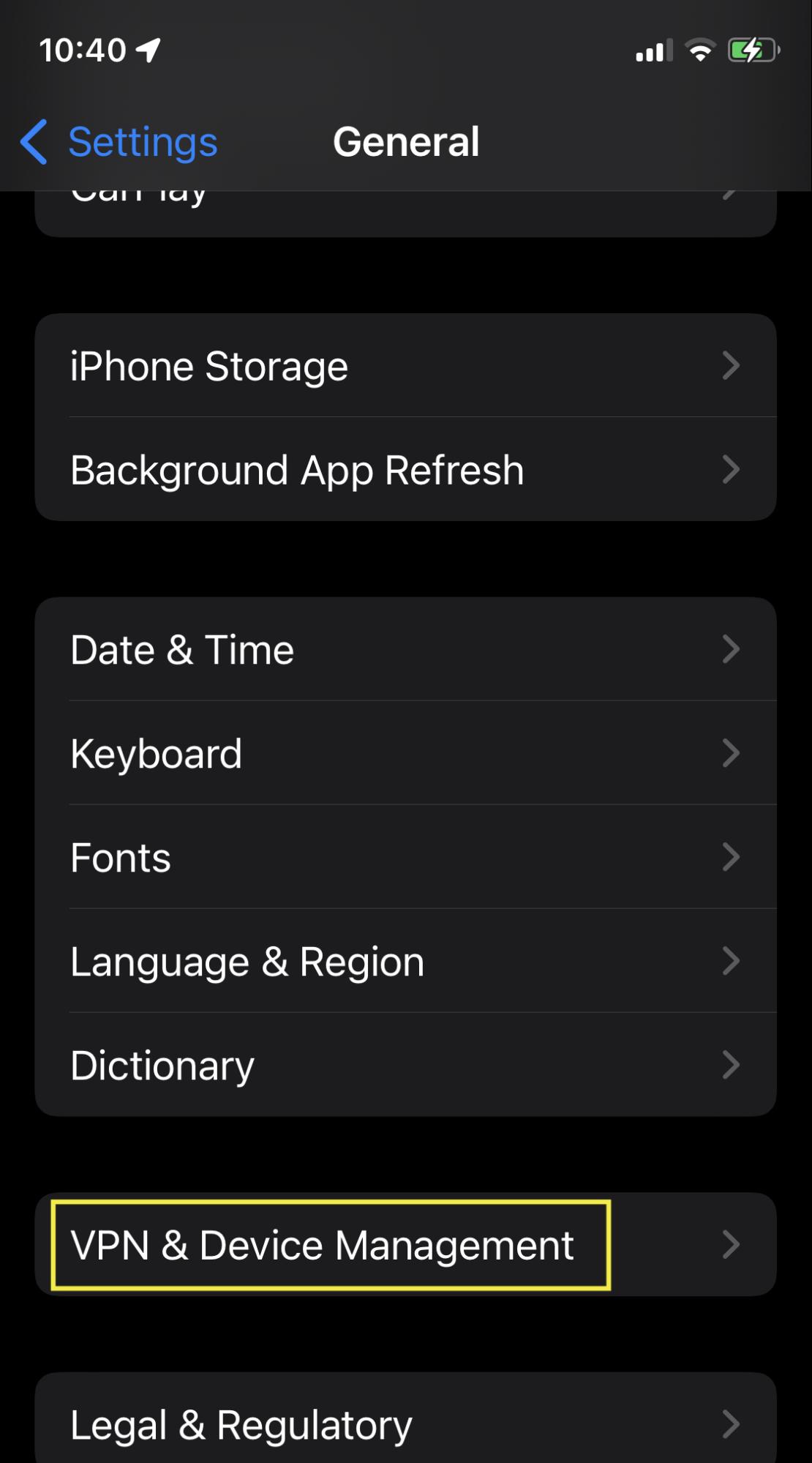 How to onboard iOS devices for a dedicated user