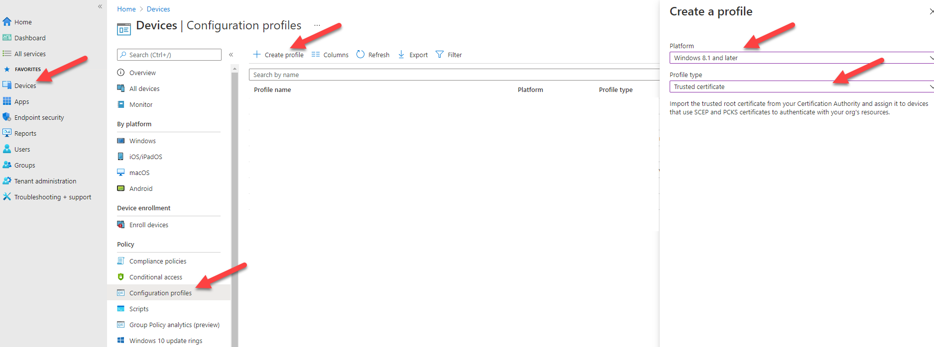 Cloudpath - SCEP enrolment via Microsoft Intune
