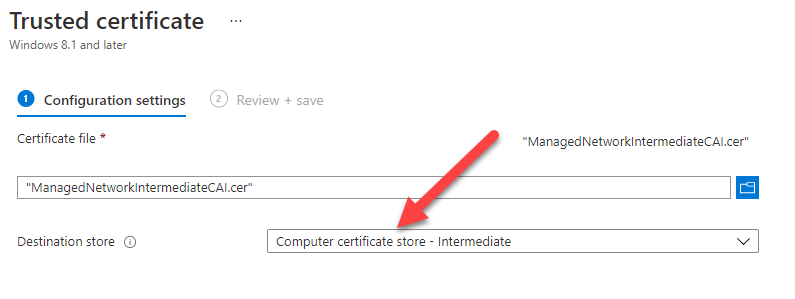 Cloudpath - SCEP enrolment via Microsoft Intune