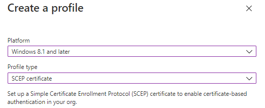 Cloudpath - SCEP enrolment via Microsoft Intune