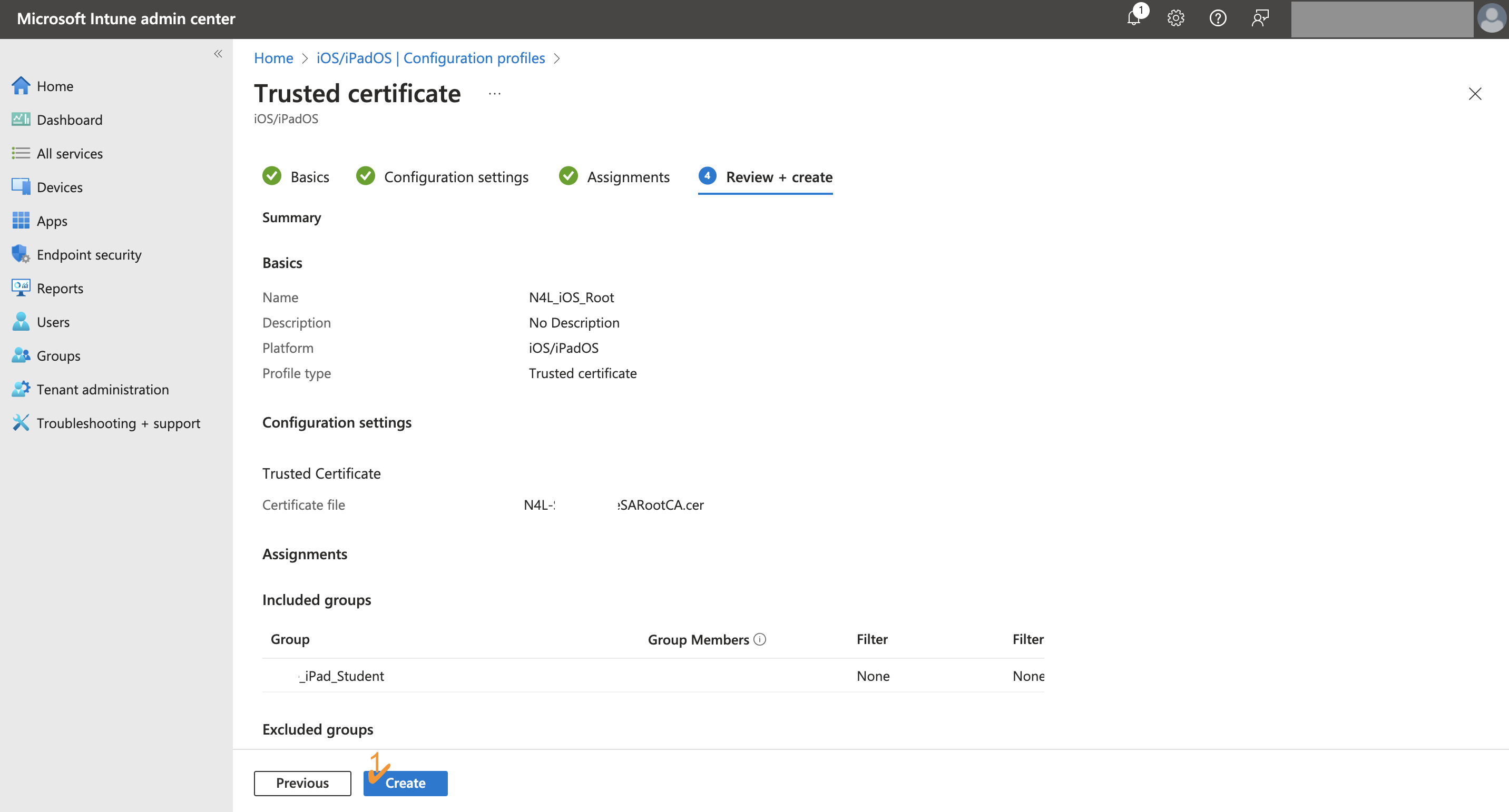 Cloudpath - iOS SCEP enrolment via Microsoft Endpoint Manager