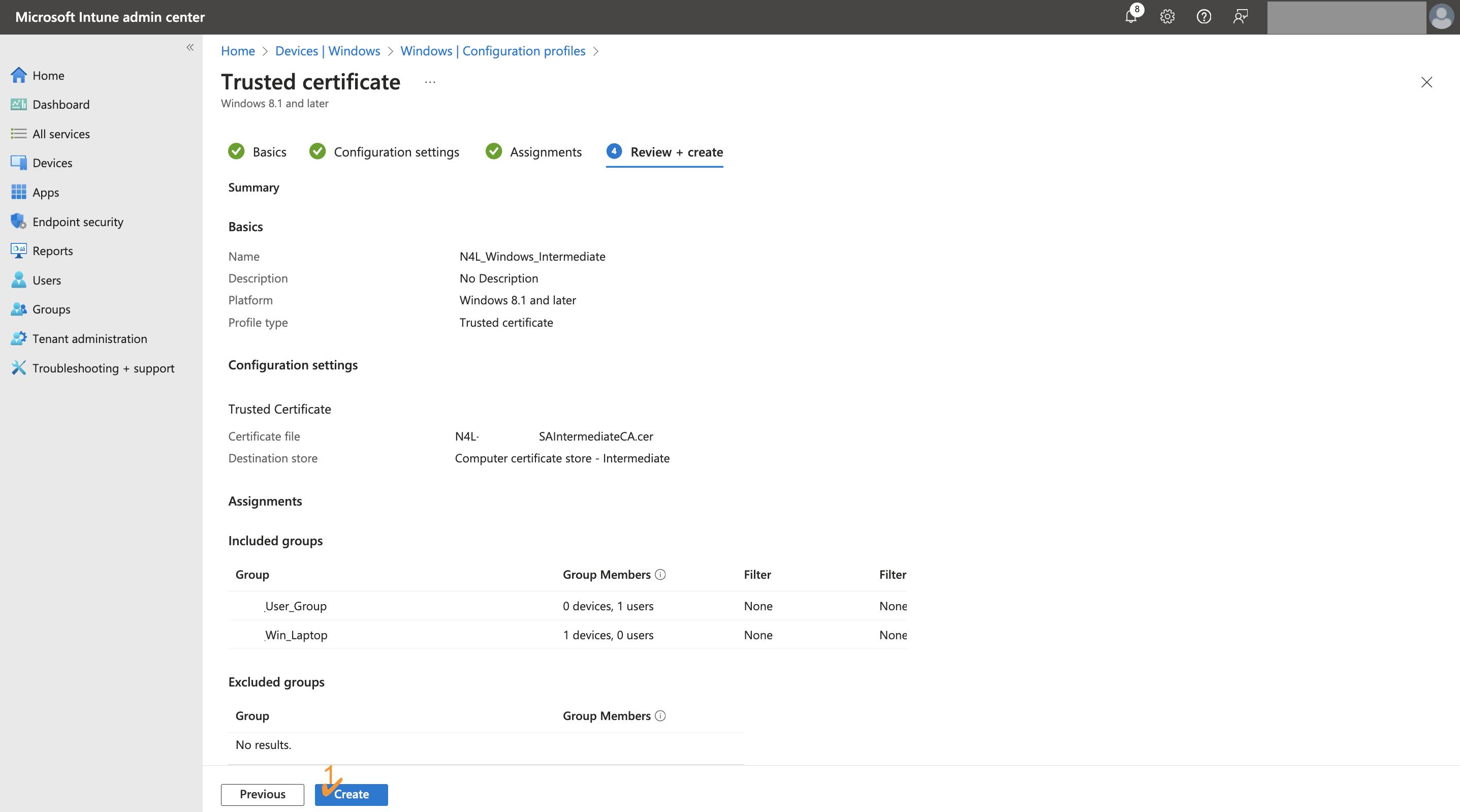 Cloudpath - SCEP enrolment via Microsoft Endpoint Management (formerly Intune)
