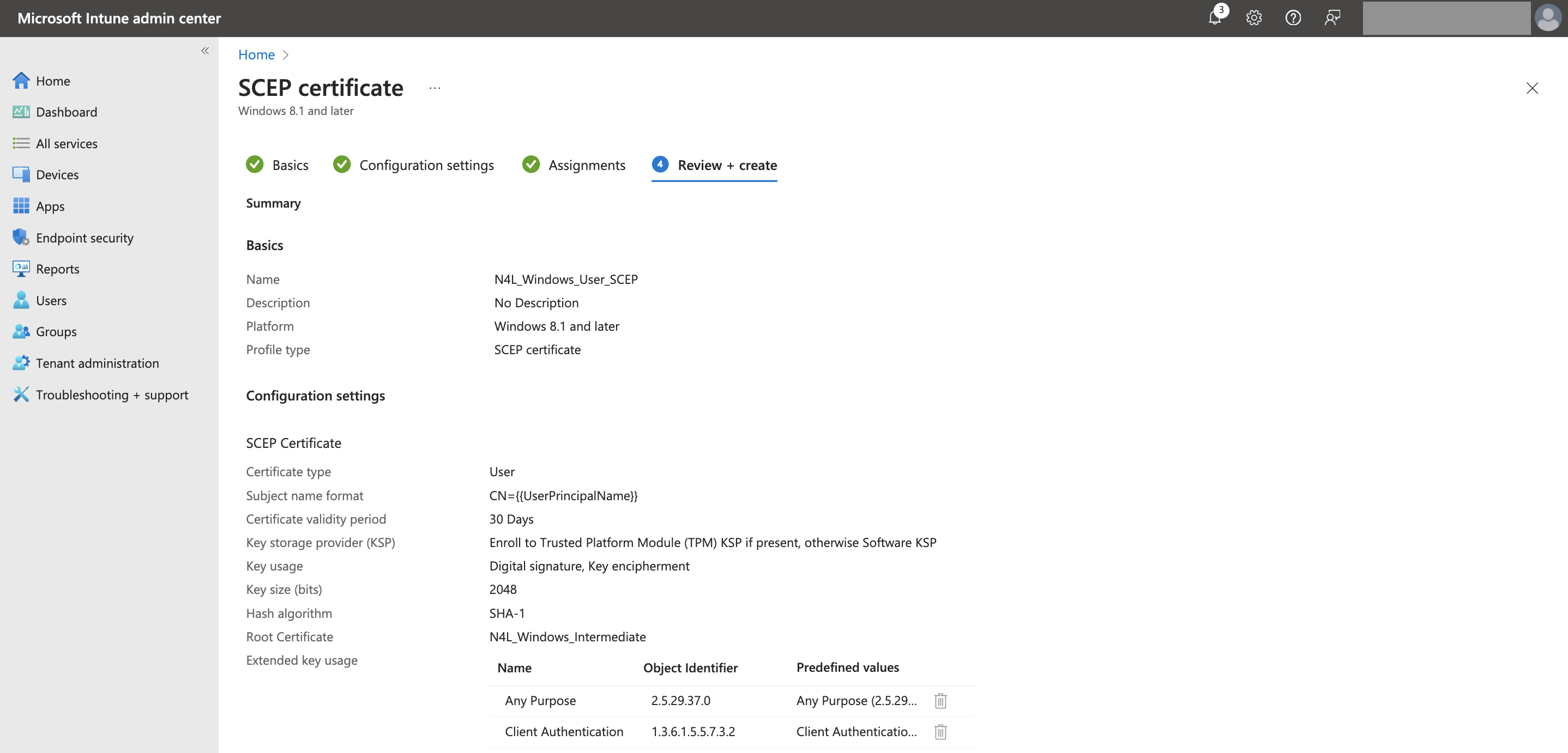 Cloudpath - SCEP enrolment via Microsoft Endpoint Management (formerly ...