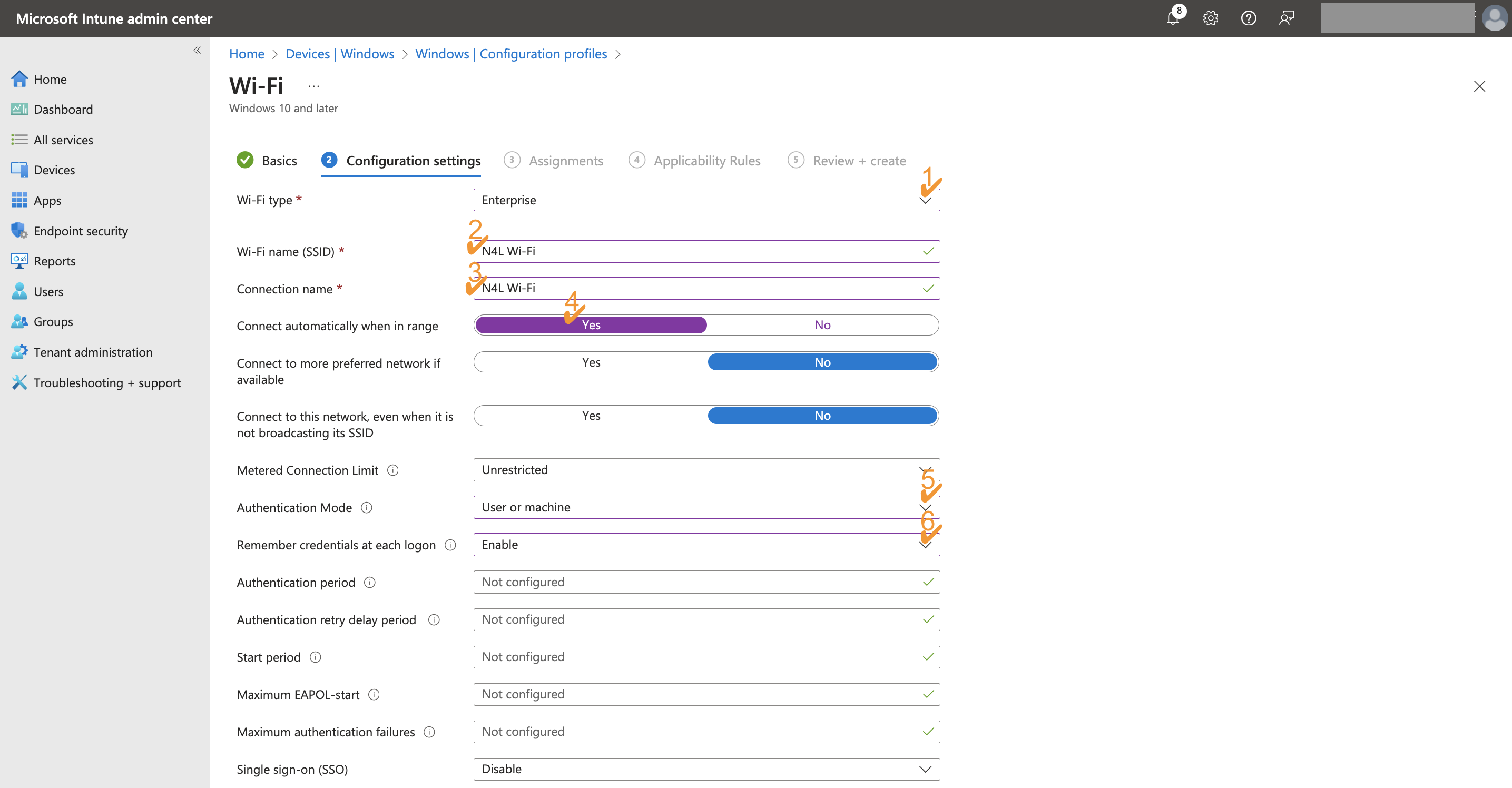 Cloudpath - SCEP enrolment via Microsoft Endpoint Management (formerly Intune)