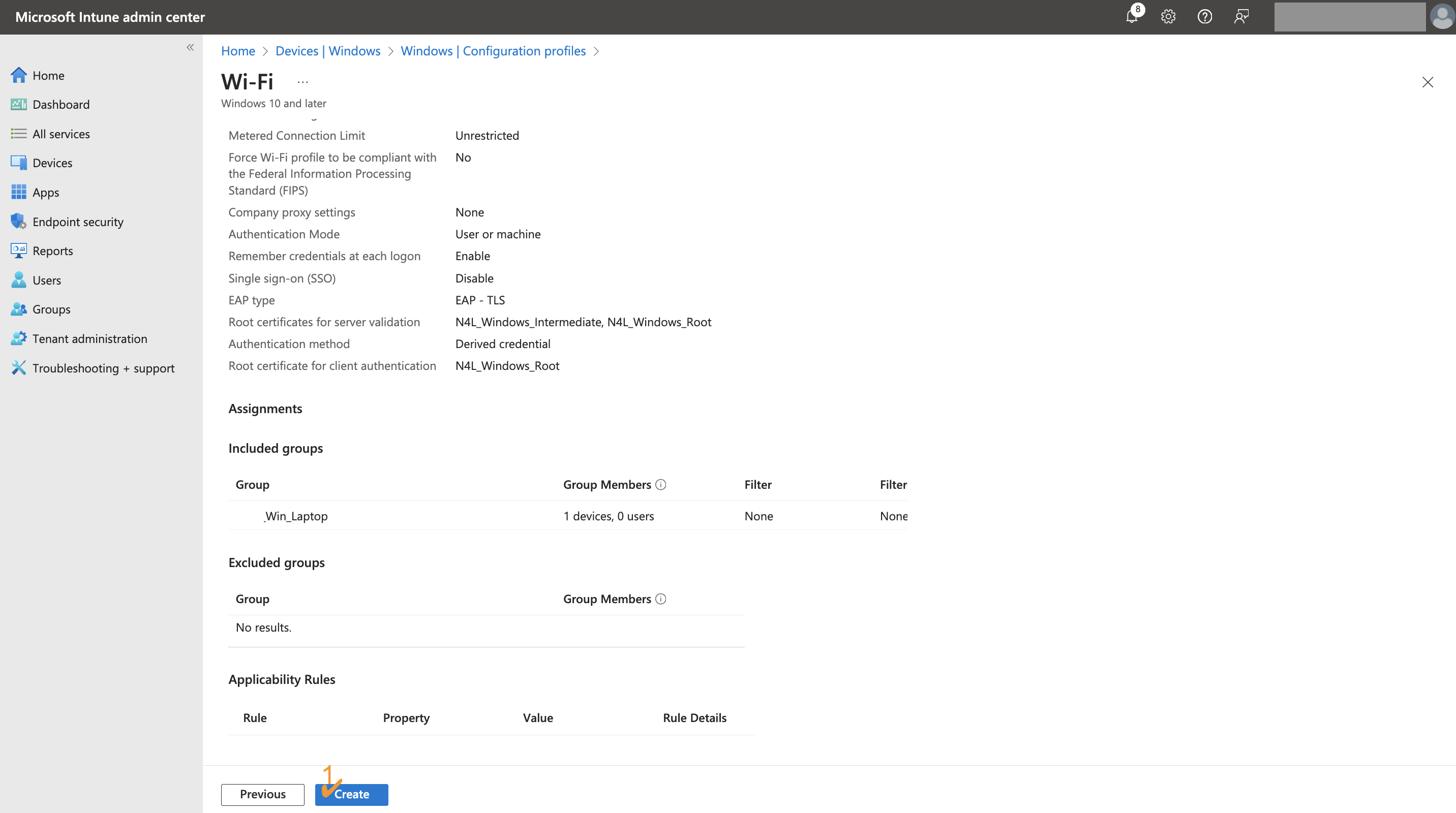 Cloudpath - SCEP enrolment via Microsoft Endpoint Management (formerly Intune)