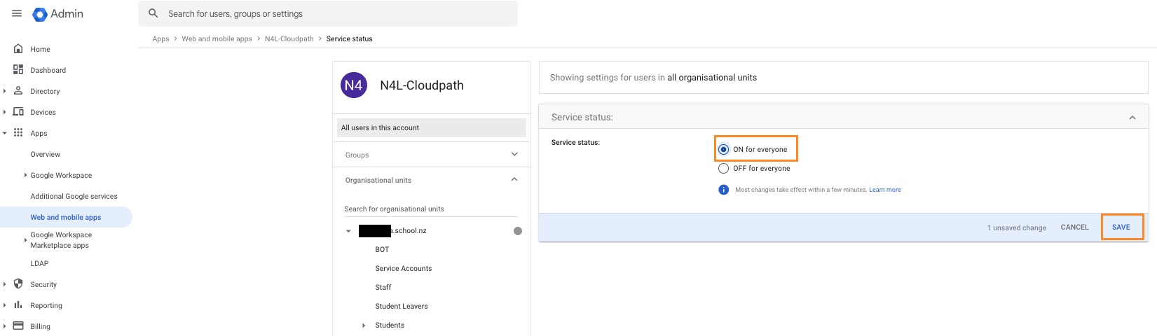 How to configure Google SAML app for Cloudpath access