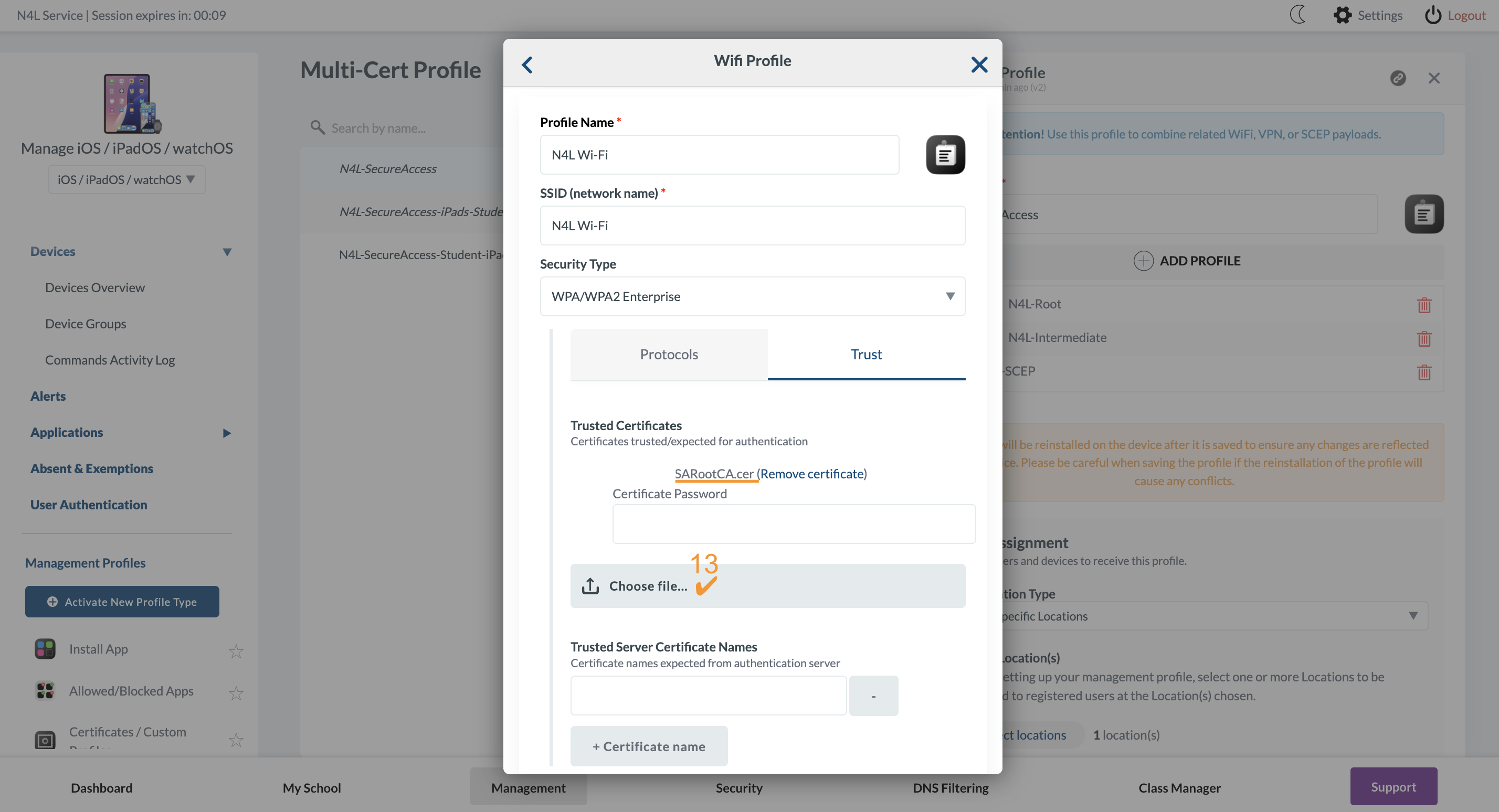 Cloudpath - iOS SCEP enrolment via Mosyle Manager Premium