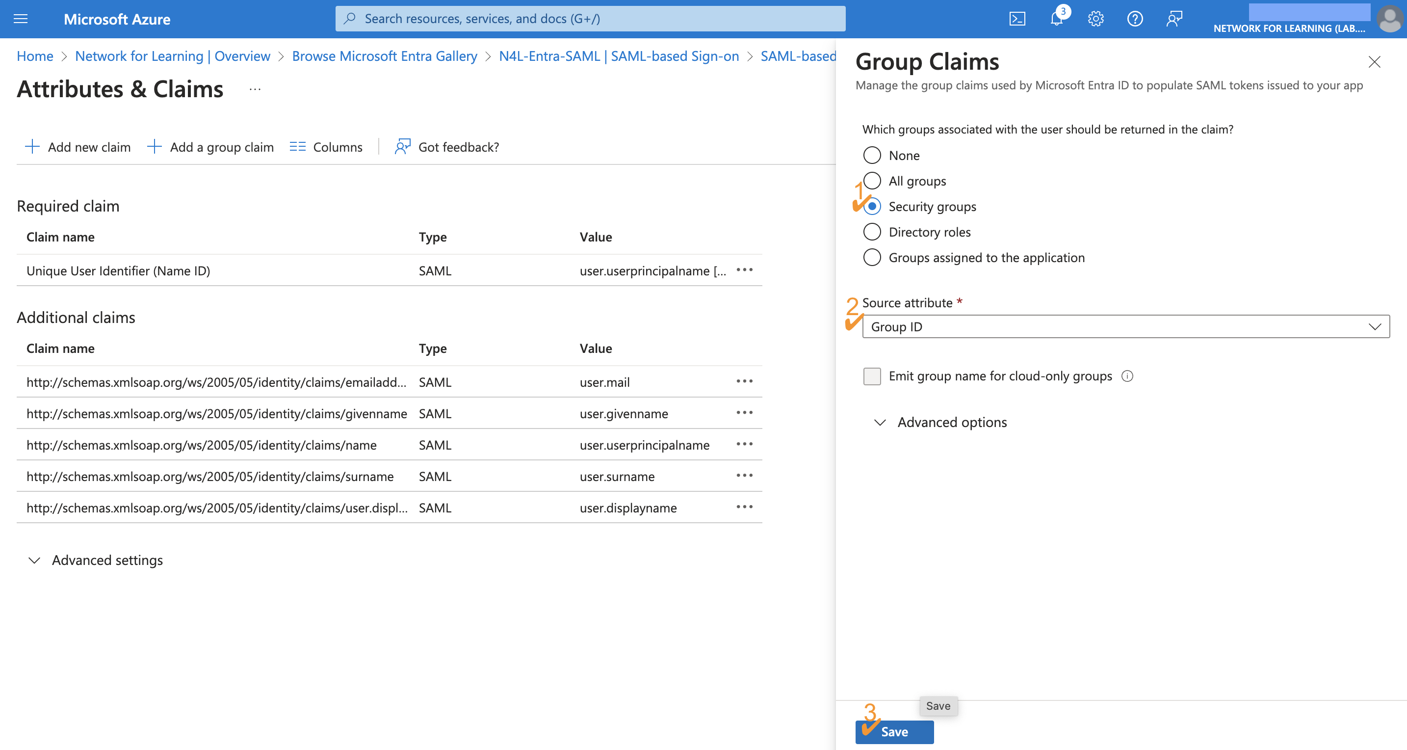 How to configure Microsoft Entra ID SAML app for Cloudpath access