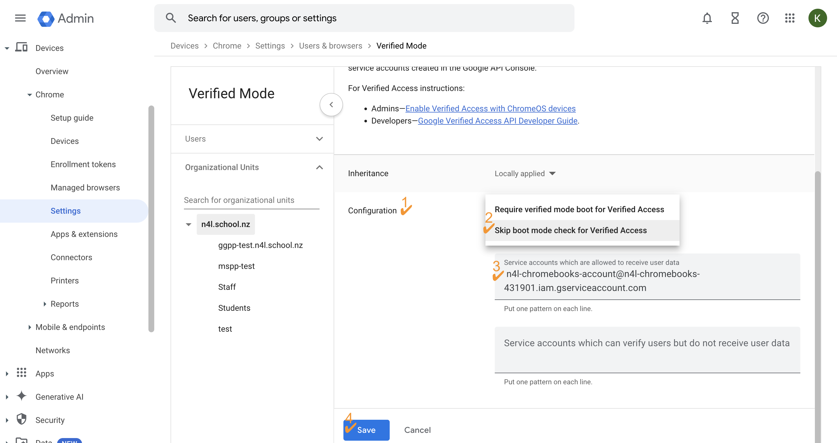 Secure Access - Google configuration for managed Chromebook 802.1x ...